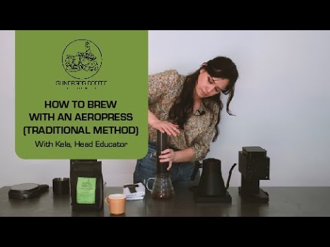 How To Brew With An AeroPress (Traditional Method) - YouTube