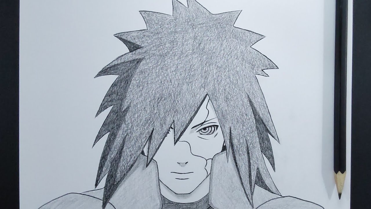 How To Draw Madara Uchiha Step By Step || Naruto Art Drawing Tutorial ...