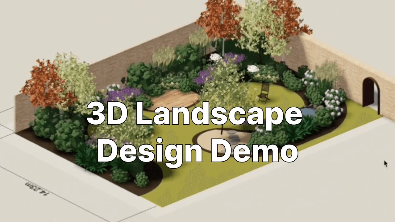 Creating a landscape design in 3D with Arcadium for Free - YouTube