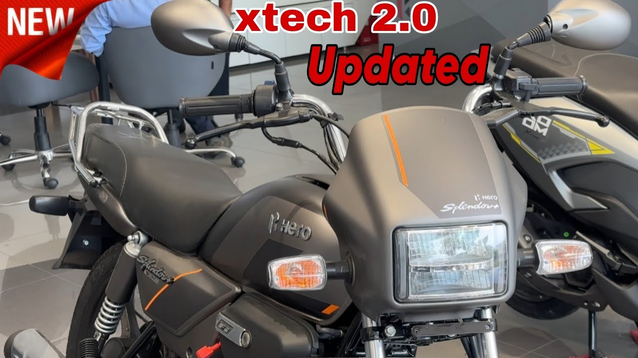 New 2024 Hero Splendor Plus xtech 2.0 || Silver Model || Review ...