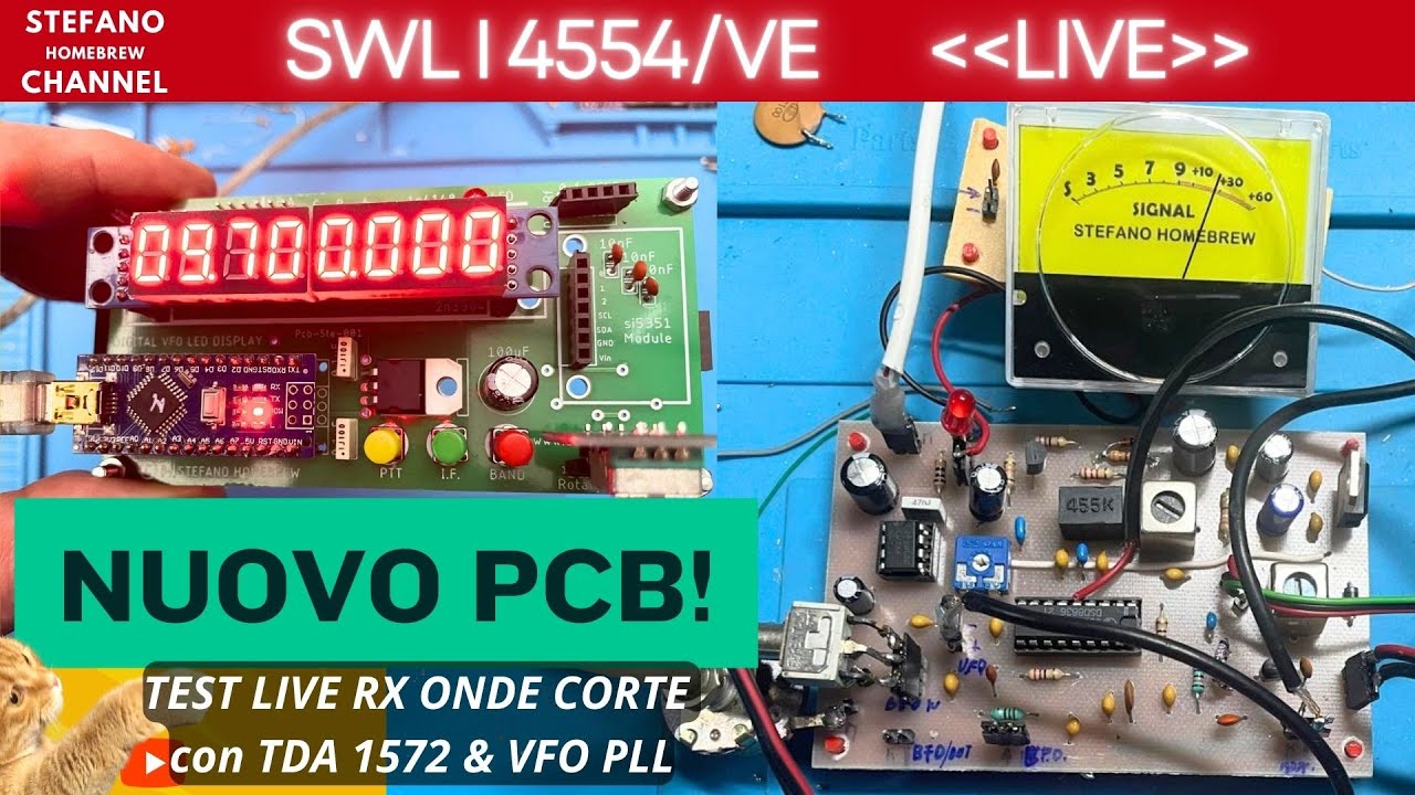 Nuovo ricevitore per Onde Corte con TDA1572 - YouTube