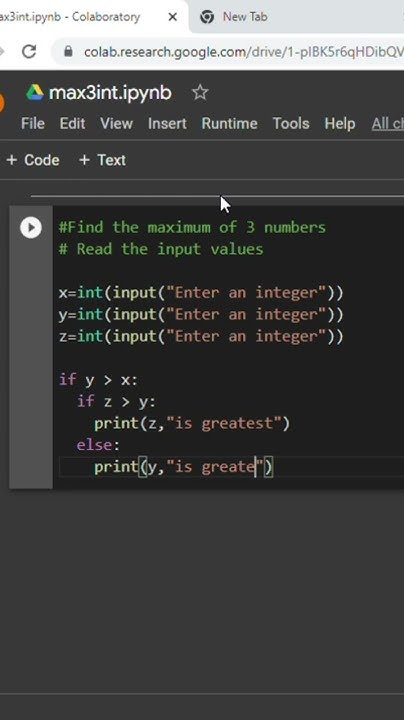 Python program to find the greatest of 3 numbers in Python #shorts ...