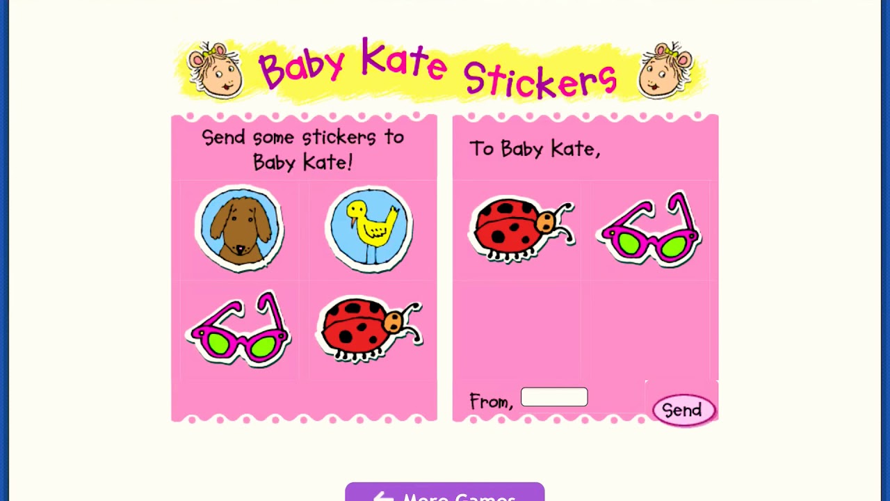 ARTHUR - Baby Kate Stickers👶🏻. - YouTube