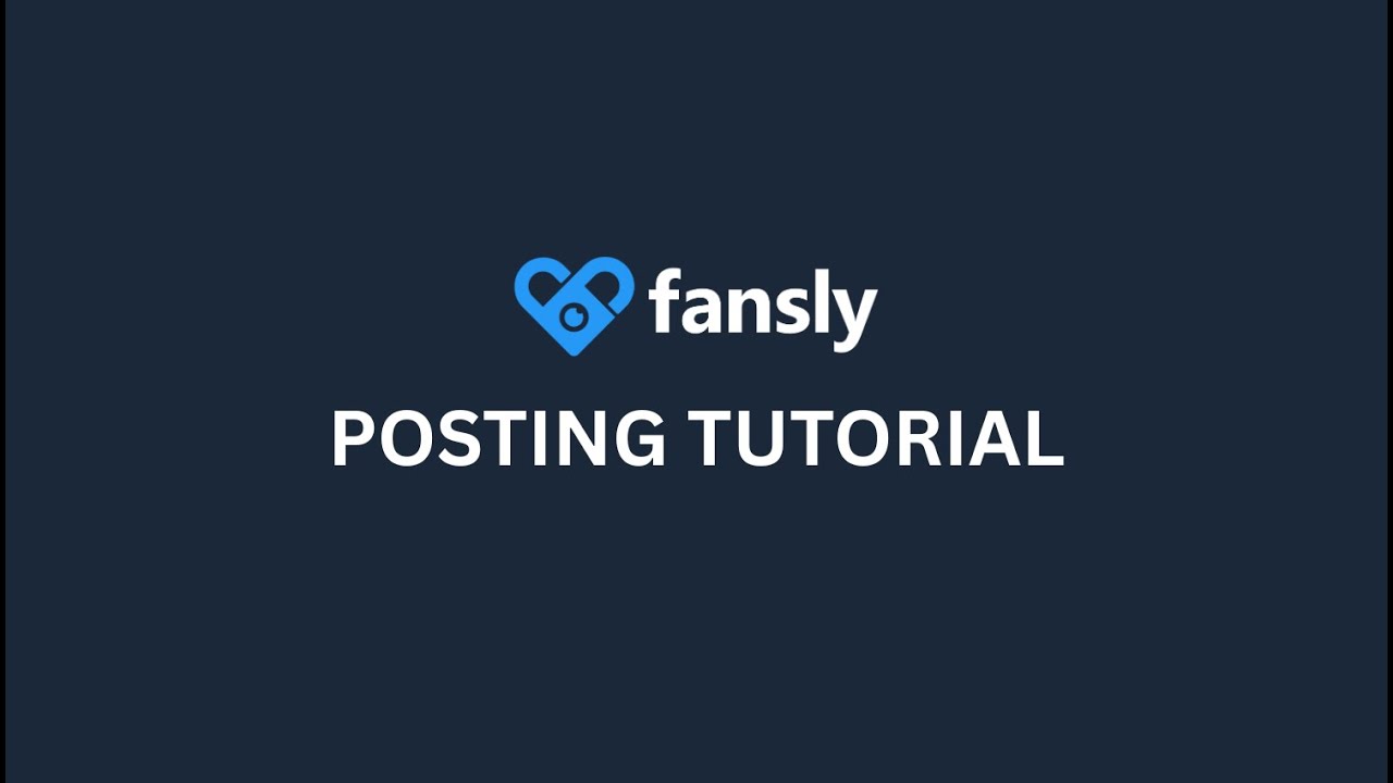 Fansly U: Posting Tutorial - YouTube