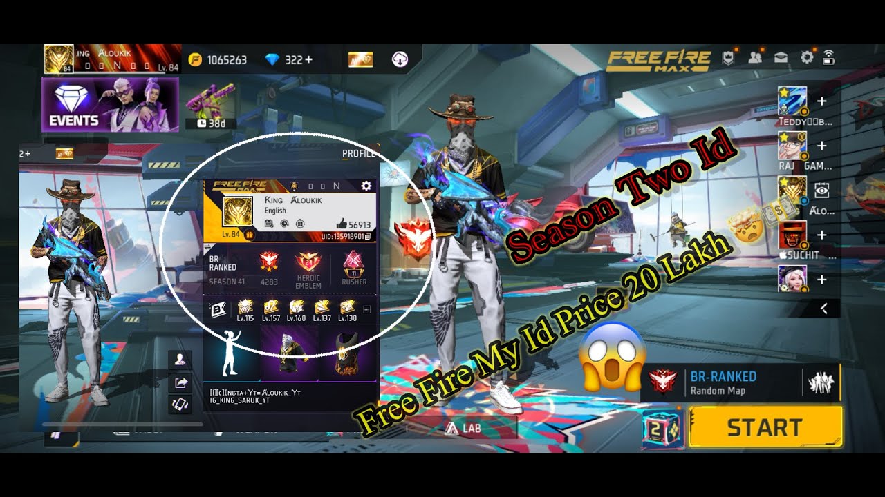 Free Fire My Id Keemat 20 Lakh 🤯💵 #freefire #trending #gaming ...