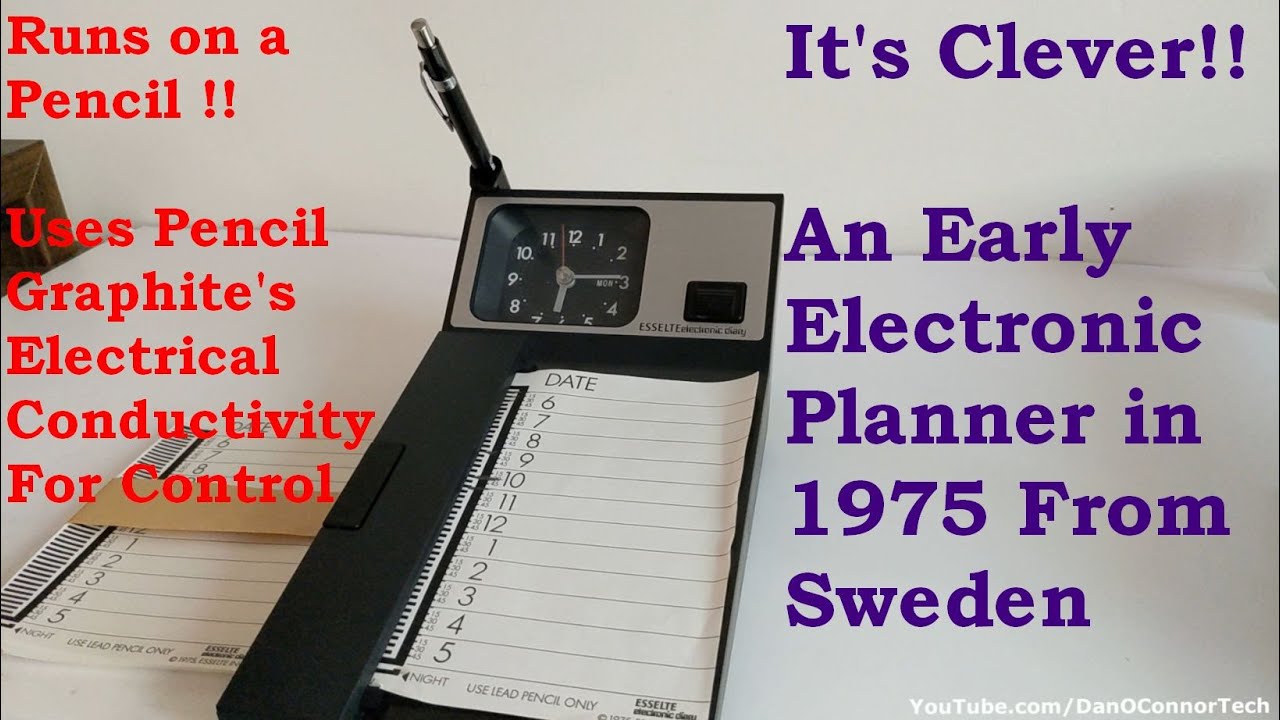 1975 Esselte Electronic Diary - YouTube