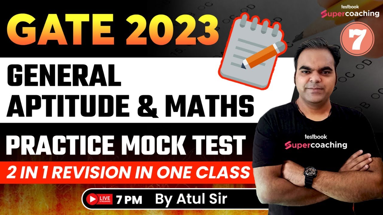 GATE General Aptitude 2023 | Quick Revision Practice Mock Test |General ...