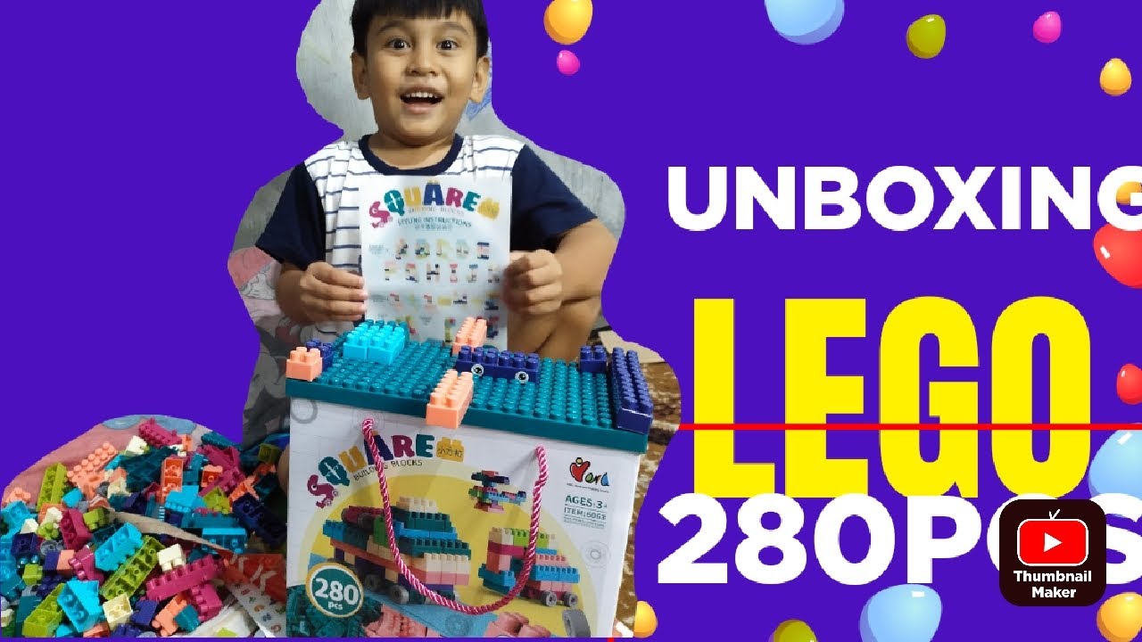 unboxing lego 280pcs - YouTube