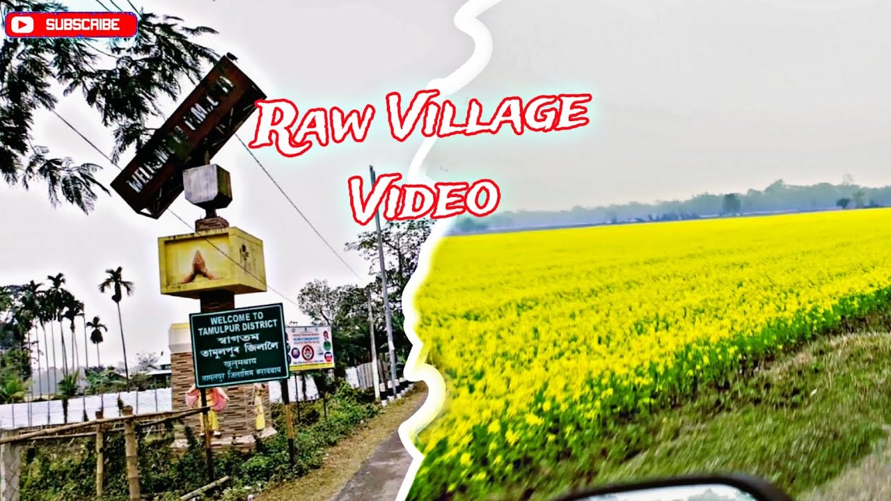Raw Sound (4K) || Beautiful Village View 🫰🫰 North East Assam - YouTube