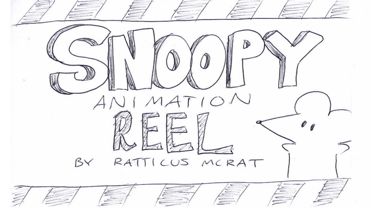 snoopy flip-book reel | ratticus - YouTube