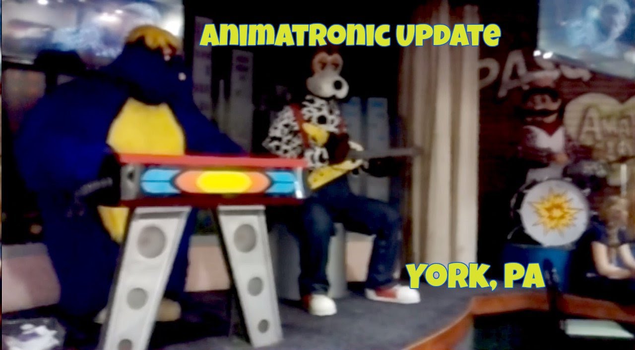 Chuck E. Cheese's 3 Stage Animatronic Update York. PA June 2015 - YouTube