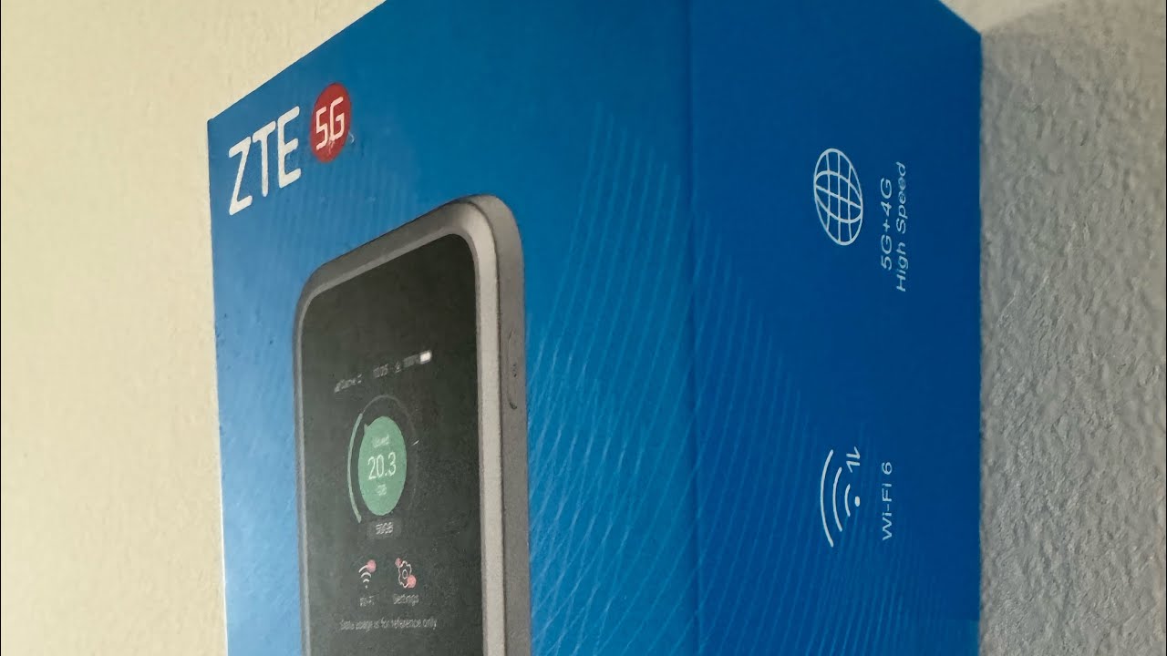 ZTE MU5120 Portable 5G router vs iPhone 15 Pro Max - YouTube