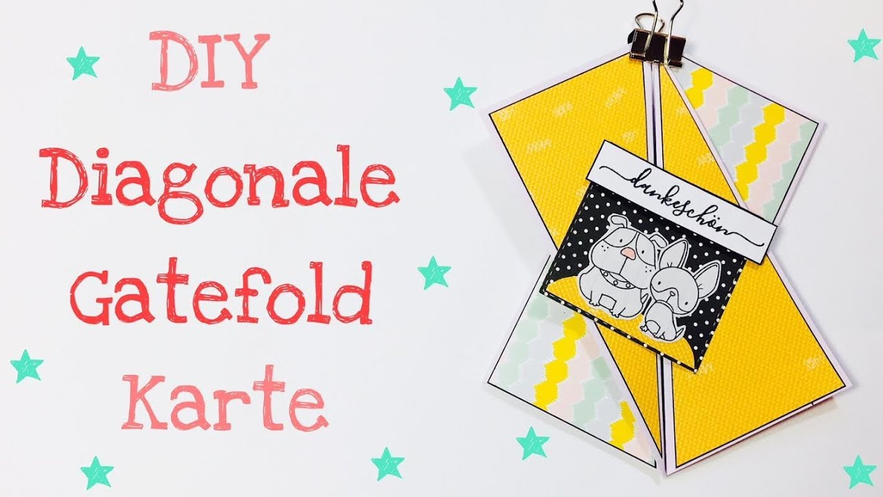 DIY Diagonal Gate Fold Card [tutorial | deutsch] - YouTube