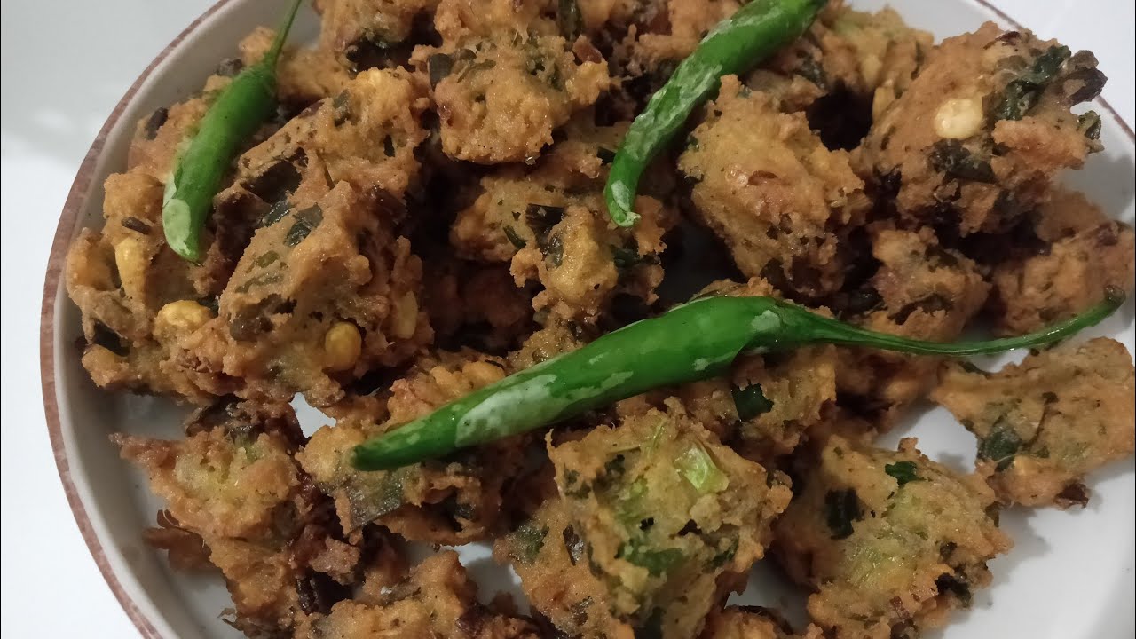 Spring Onion Pakoda recipe by Z...... - YouTube