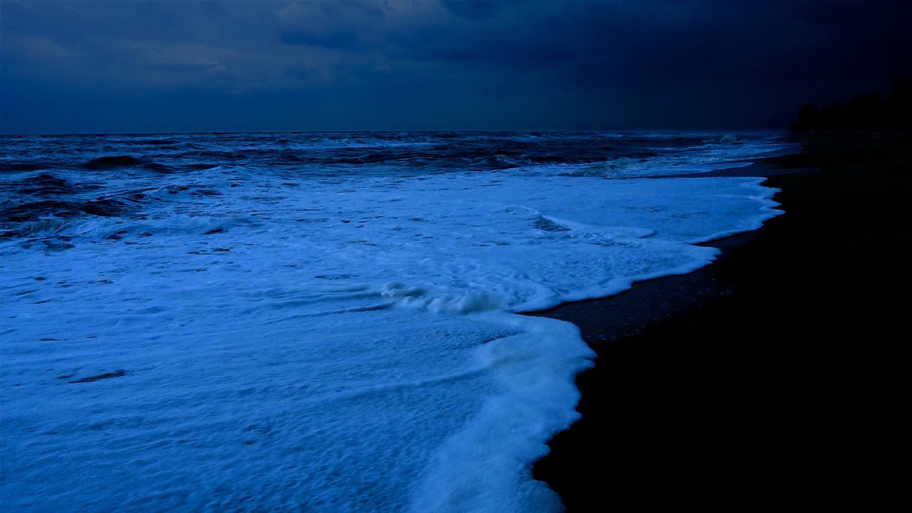 Sleep Well with Strong Waves at Night - Ocean Sounds for Deep Sleep ...