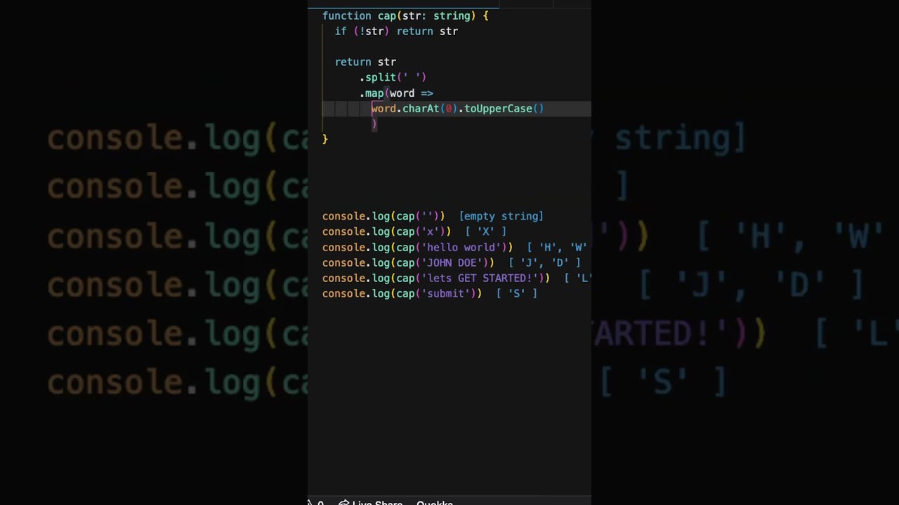 Capitalize JavaScript TypeScript YouTube Capitalize JavaScript TypeScript YouTube