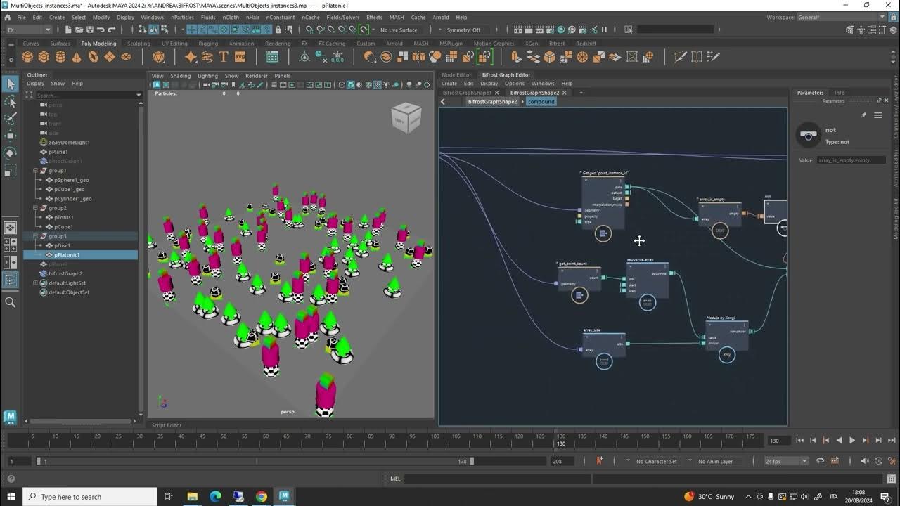 #maya #bifrost Instance Multi Objects - YouTube