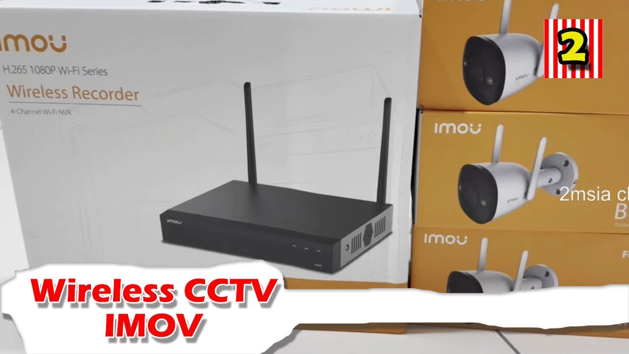 Imou 4 Channel Wireless Recorder NVR1104HS Bullet Outdoor Camera 2E-D ...