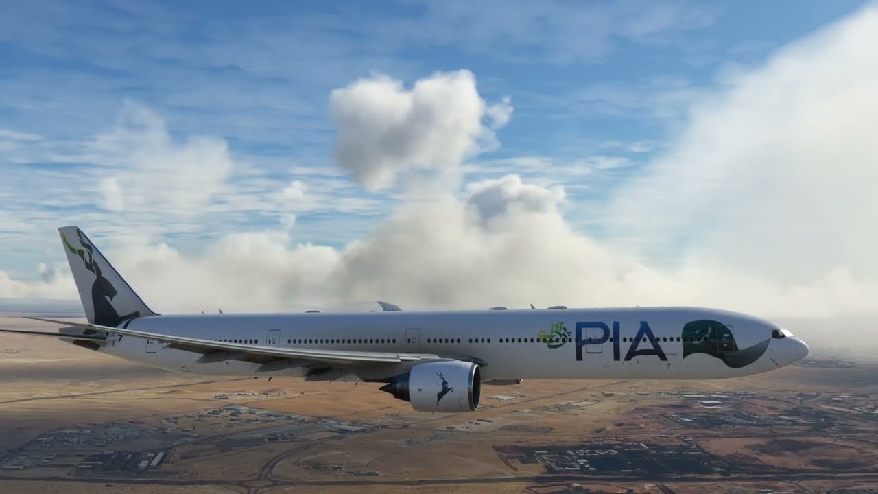 PIA 777-300ER Crash Landing at Dubai - YouTube