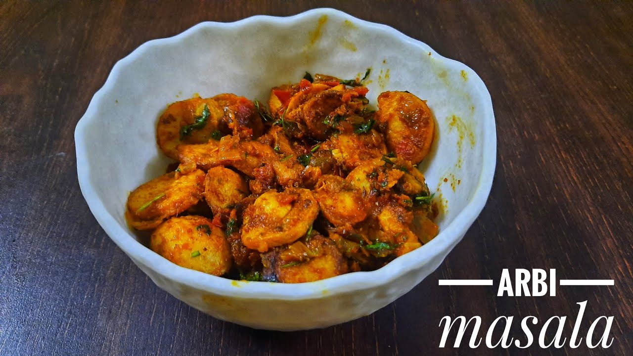 Arbi Masala Recipe | Dry Masala Arbi | Arbi ki Sabzi | Arui masala ...