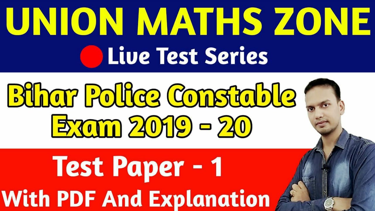 Bihar Police Constable Live Test Series | Test Paper - 01 Answer Key ...