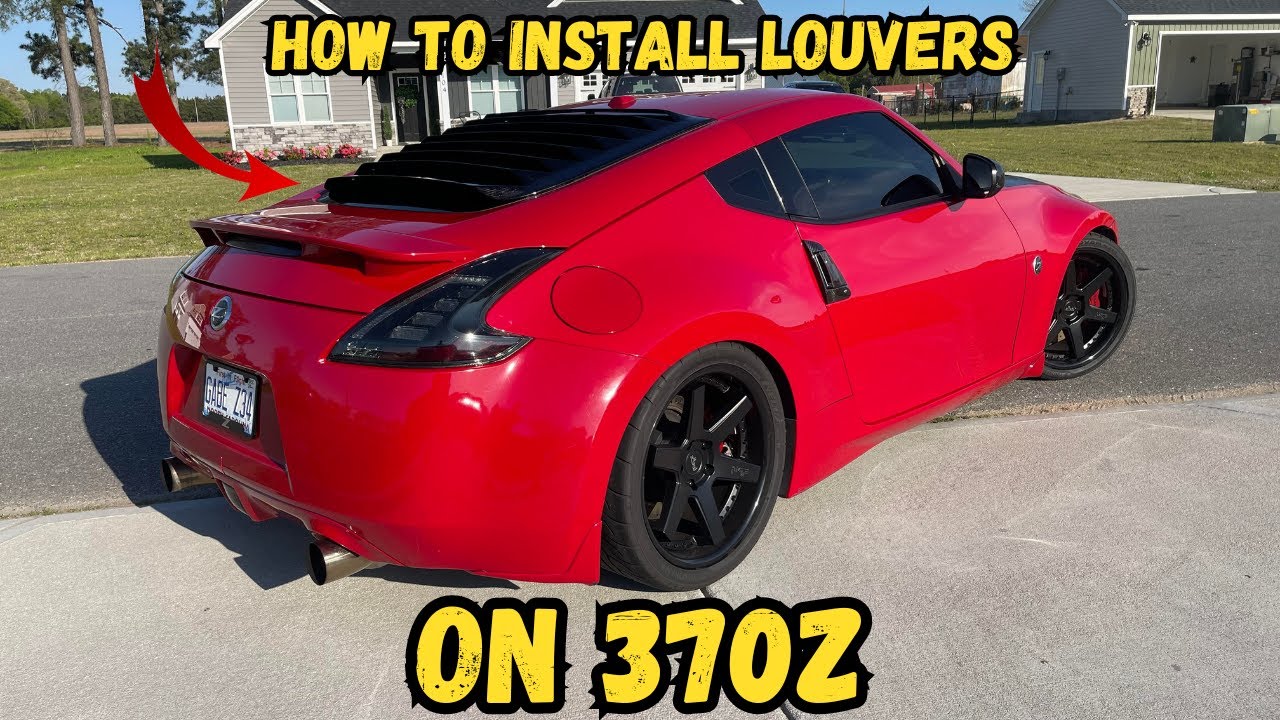Carbon Fiber Louvers install on my 370z - YouTube