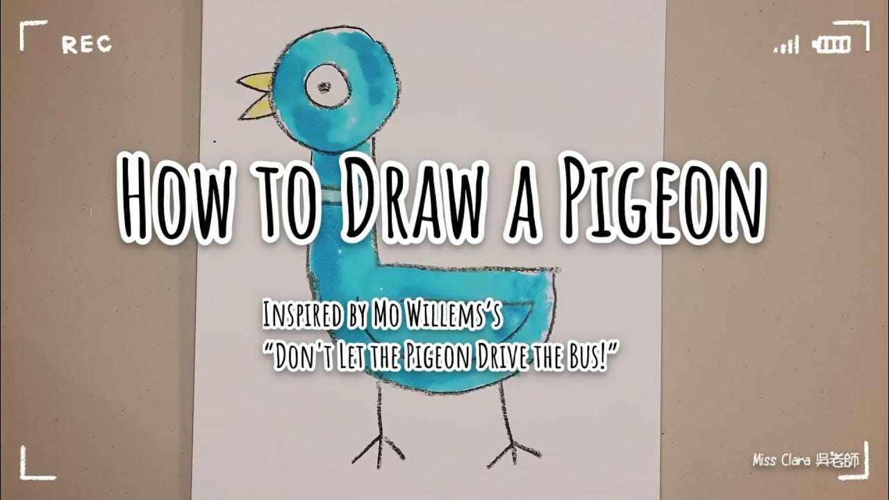 How to Draw a Pigeon 🐦 Inspired by Mo Willems’s “Don't Let the Pigeon ...