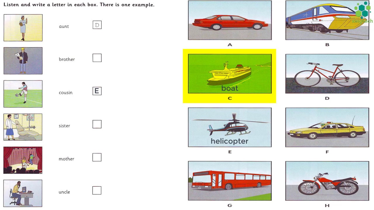 Flyers 4 - Test 2 - Part 3 - Listening with Answer Booklet - YouTube