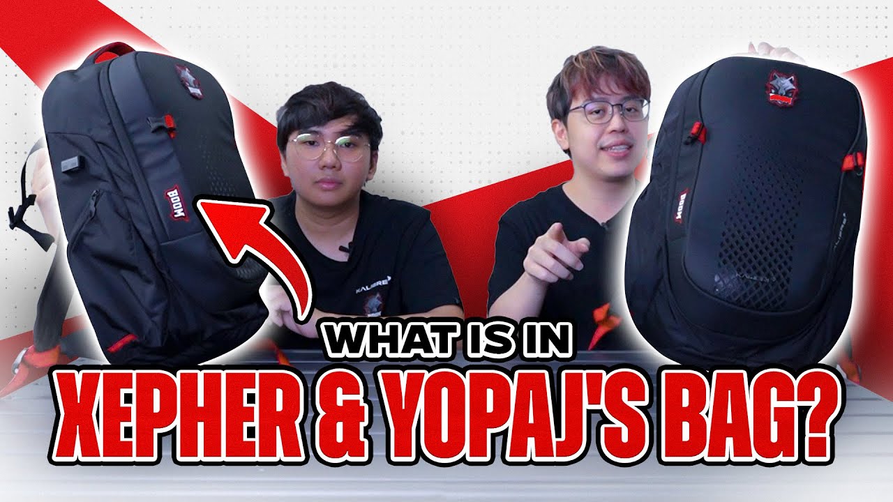 What’s in Xepher & Yopaj’s Backpack?? | BOOM ESPORTS X KALIBRE - YouTube
