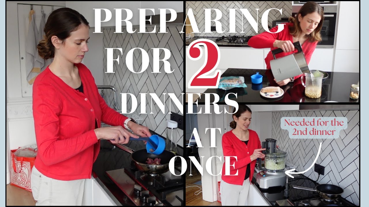Tired after cooking an elaborate dinner? Try preparing for two dinners ...
