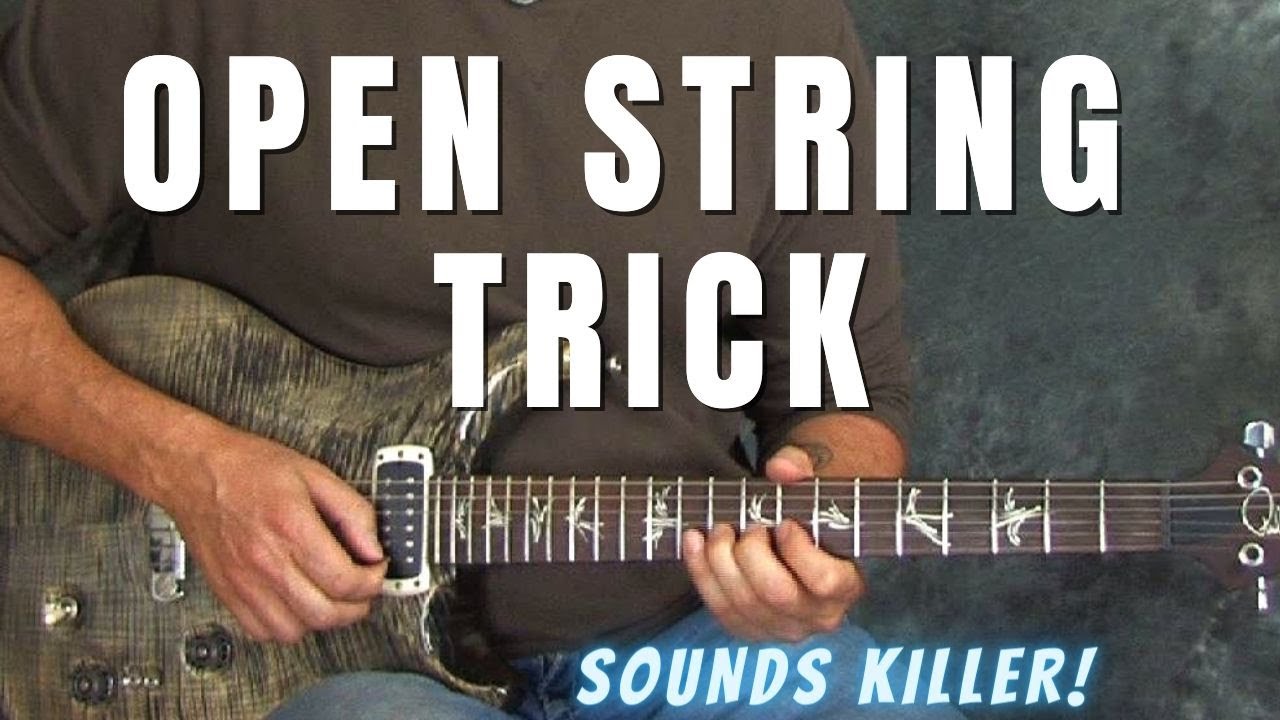 KIller Lead Guitar Soloing Trick combine Scales & Open Strings with ...
