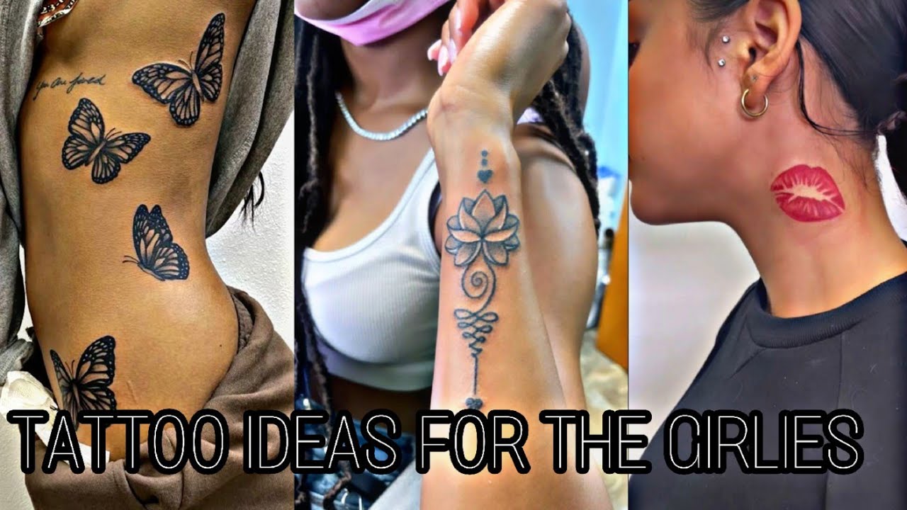TATTOO IDEAS FOR THE GIRLIES |KELS♡!|#blackgirltiktok #tattooideas ...