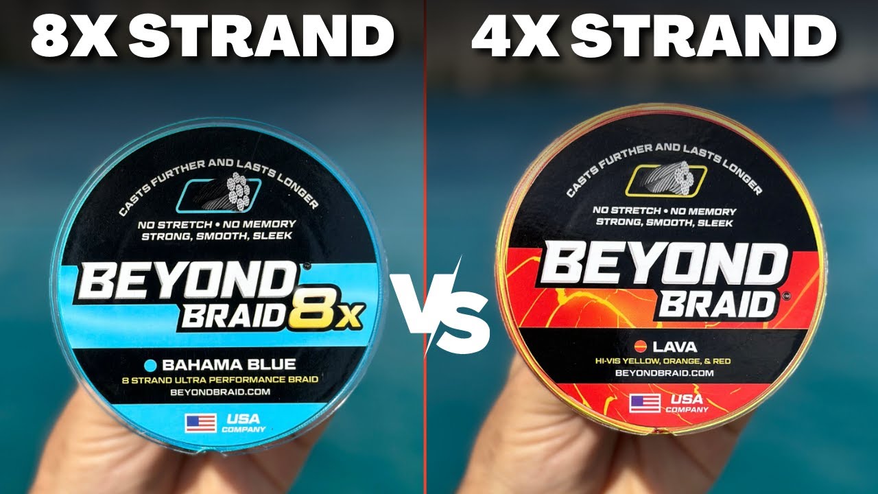 Whats the Difference Between 4X & 8X Strand Braided Line? - YouTube