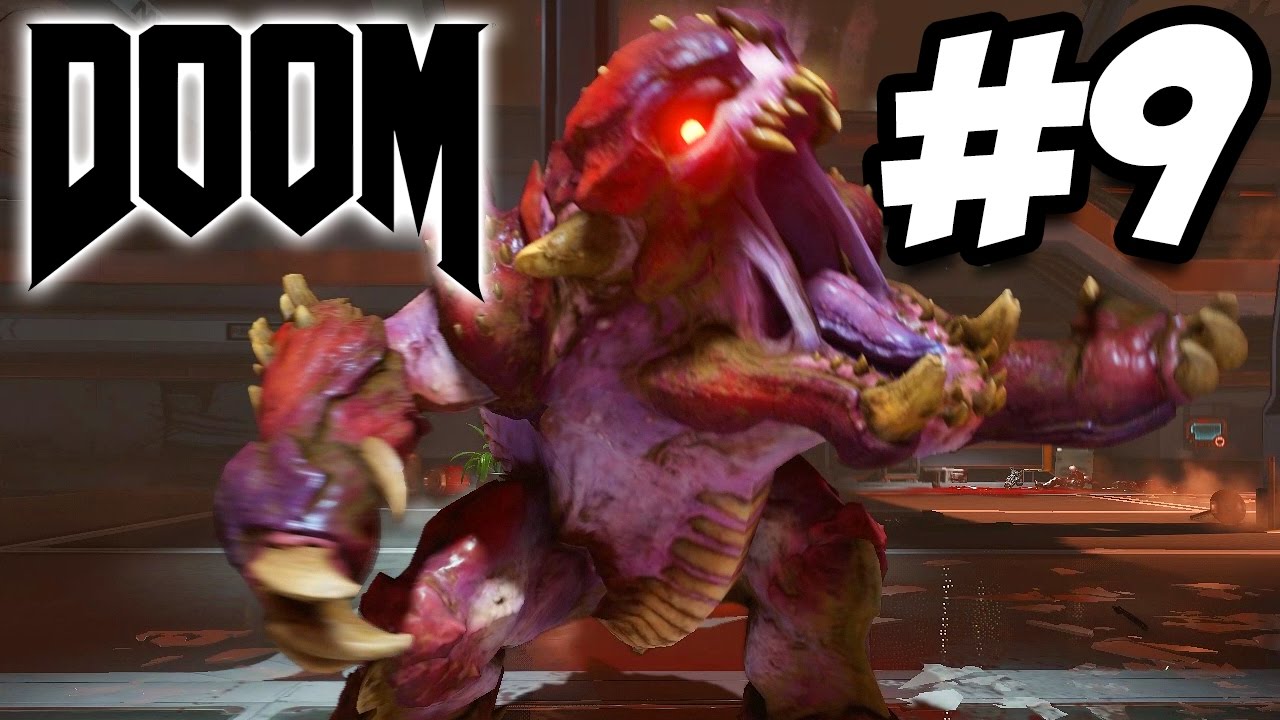 LUCKIEST FALLS EVER | Let's Play DOOM (2016) - Part 9 | Hurt Me Plenty ...