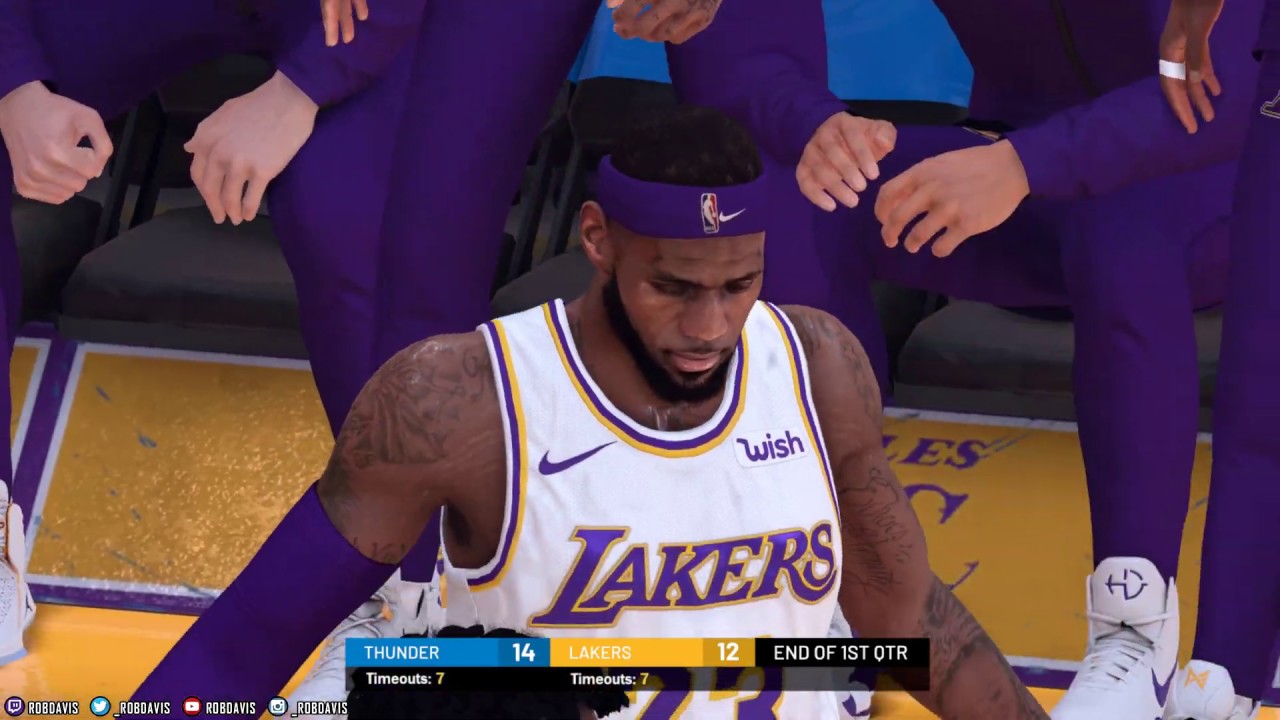 NBA 2K19 PC | Thunder & Lakers | Realism Graphics, Westbrook, Crowds ...
