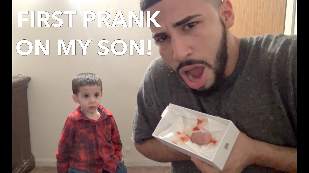 MY FIRST PRANK ON MY SON!! - YouTube