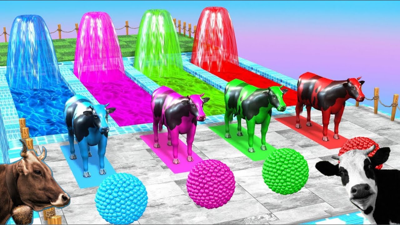 The Beauty of Cows: A Peaceful Farm Experience// Cow Racing Game 🤫 ...