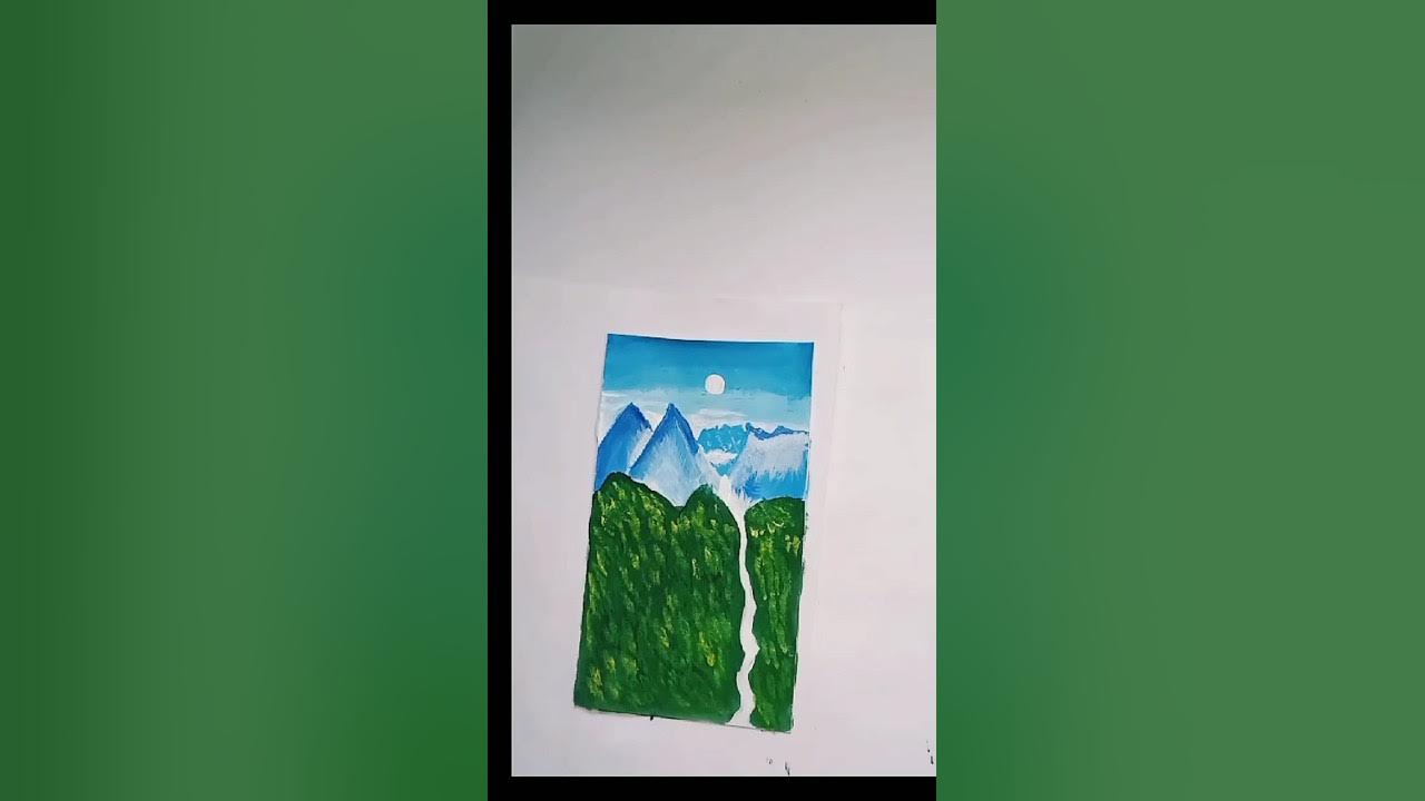 Beautiful Nature Painting For Beginner Very Easy shortvideo beautiful-nature-painting-for-beginner-very-easy-shortvideo