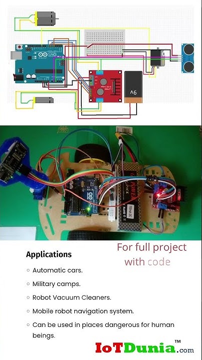 Obstacle Avoiding Robot Using Arduino Shorts Arduinoproject Iotprojects Iot Arduino 