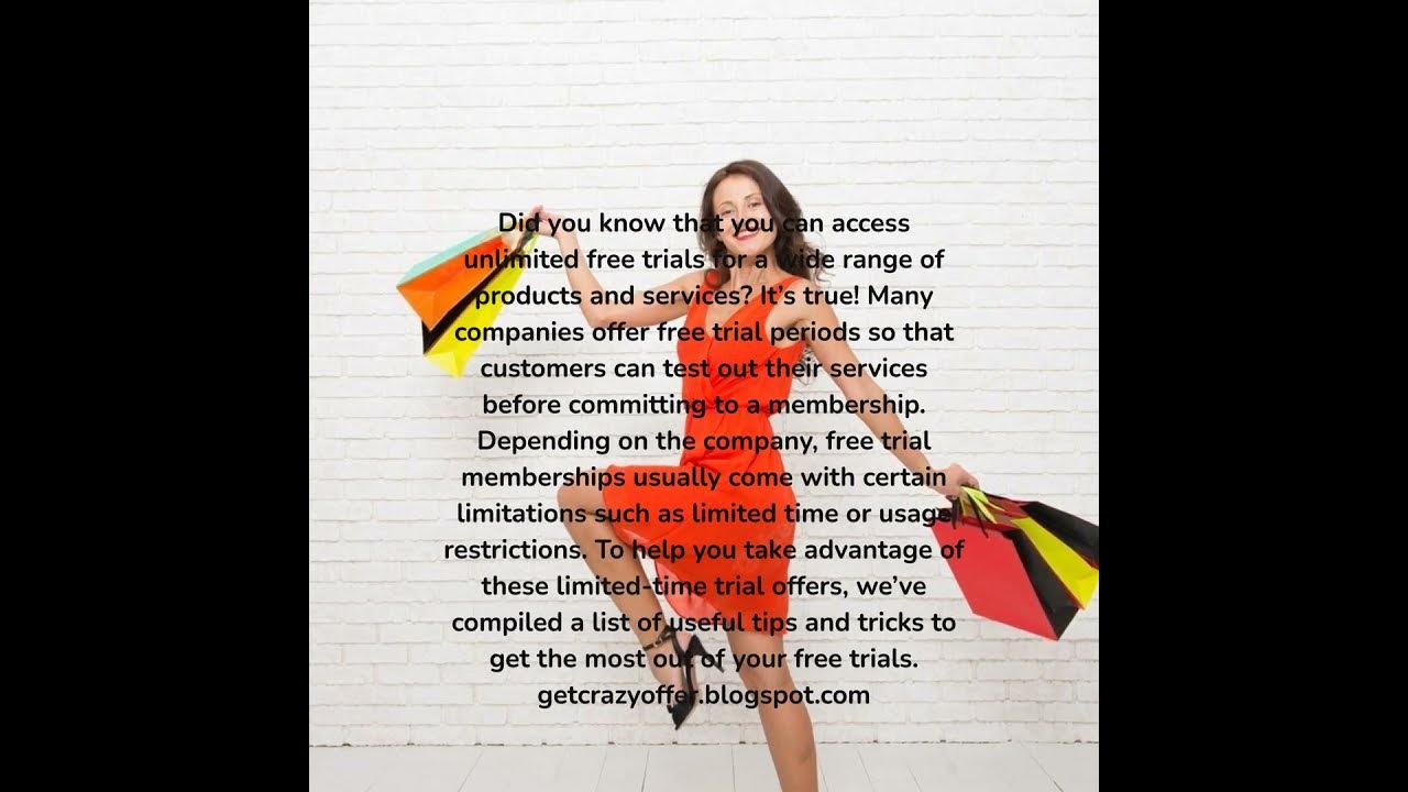 This Deal Is Crazy Get Unlimited Free Trials For Limited Time Only this-deal-is-crazy-get-unlimited-free-trials-for-limited-time-only