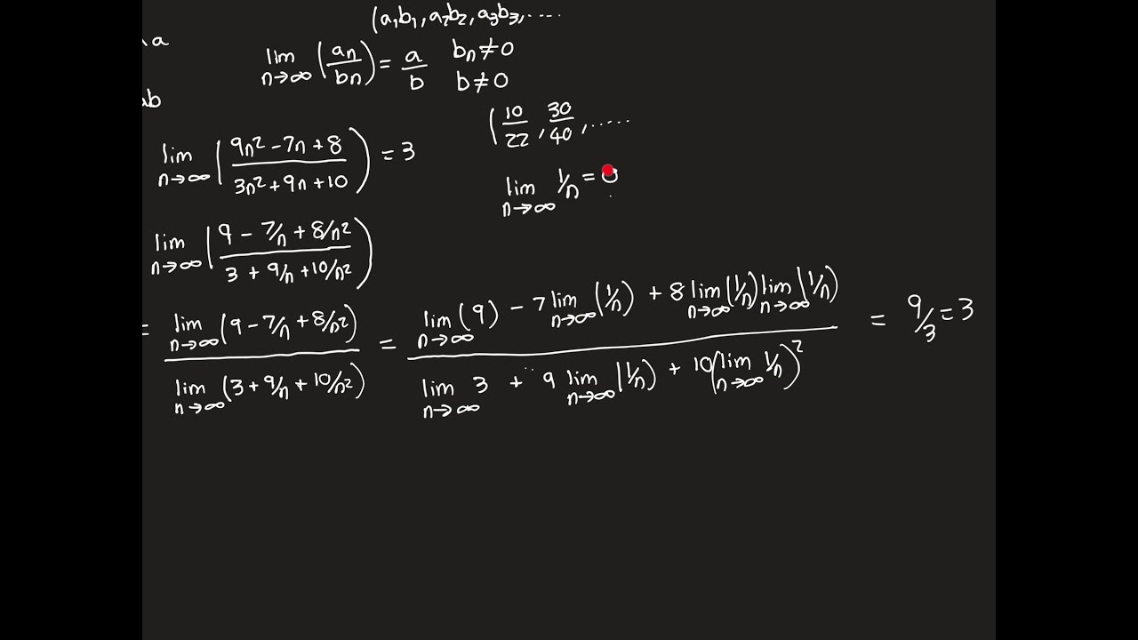 The Algebra of Limits - YouTube