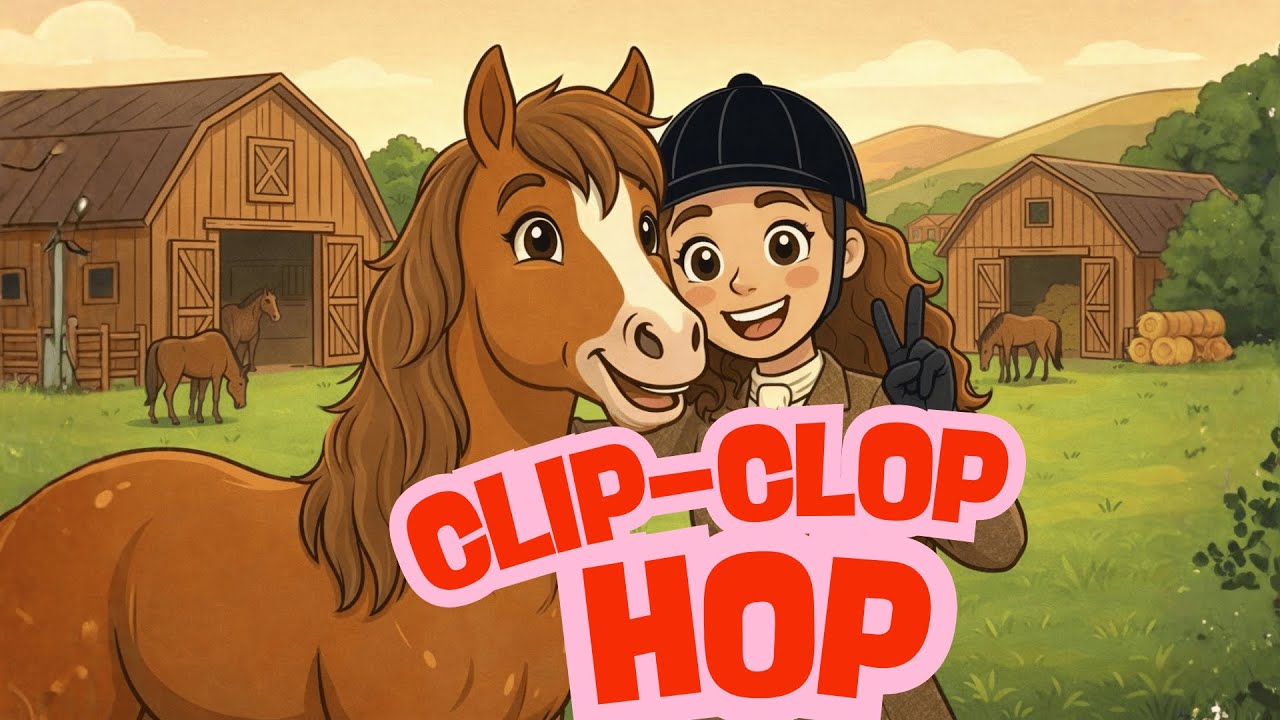 🎶 Clip-Clop Hop | Fun Kids Song About a Happy Horse 🐴 | Animated Music ...