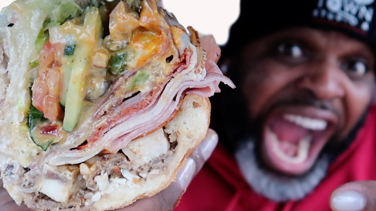 SUBWAY FIRST EVER 4LB SUB !!! - YouTube