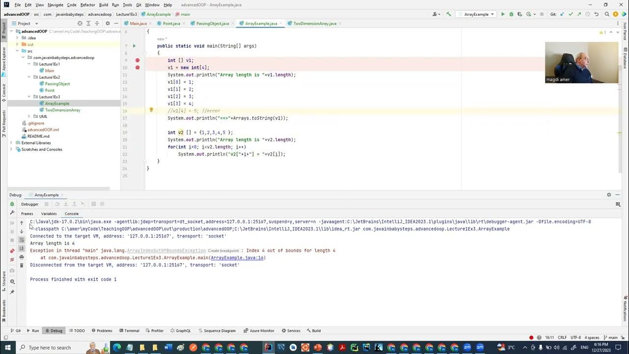 Advanced OOP with Java in Arabic| Lecture 1 Part 3 | تعليم لغة الجافا و االتصميم المستوى المتقدم ...