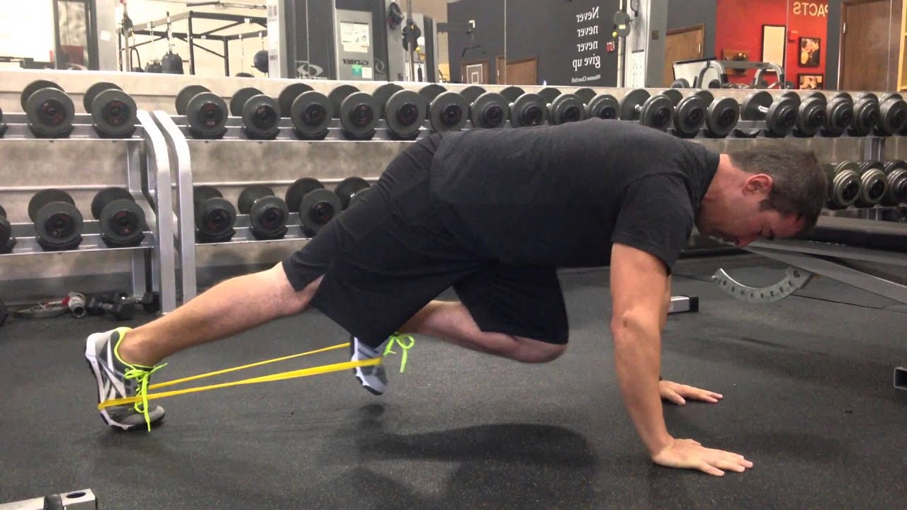Top Mini-Band Exercises: Plank March - YouTube