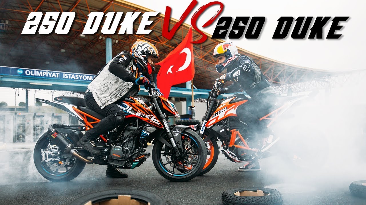 MOTO DRIFT BATTLE - KTM DUKE 250 | RokON VLOG #50 - YouTube