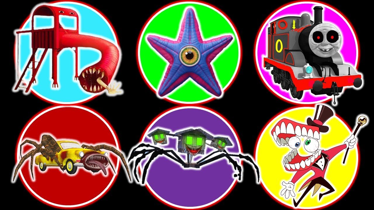 KUMPULAN MONSTER !! Brain Eye, Caine Digital, Scary Moon, Plane Eater ...