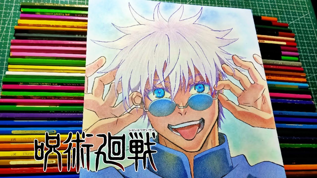 Drawing Gojo Satoru Teenage [ Jujutsu Kaisen/呪術廻戦 ] - YouTube