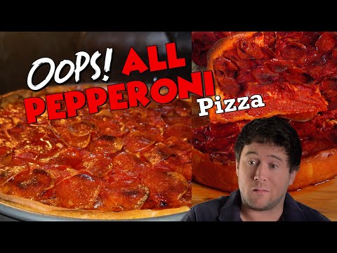 Ups, eine Pizza nur mit Peperoni! 🍕