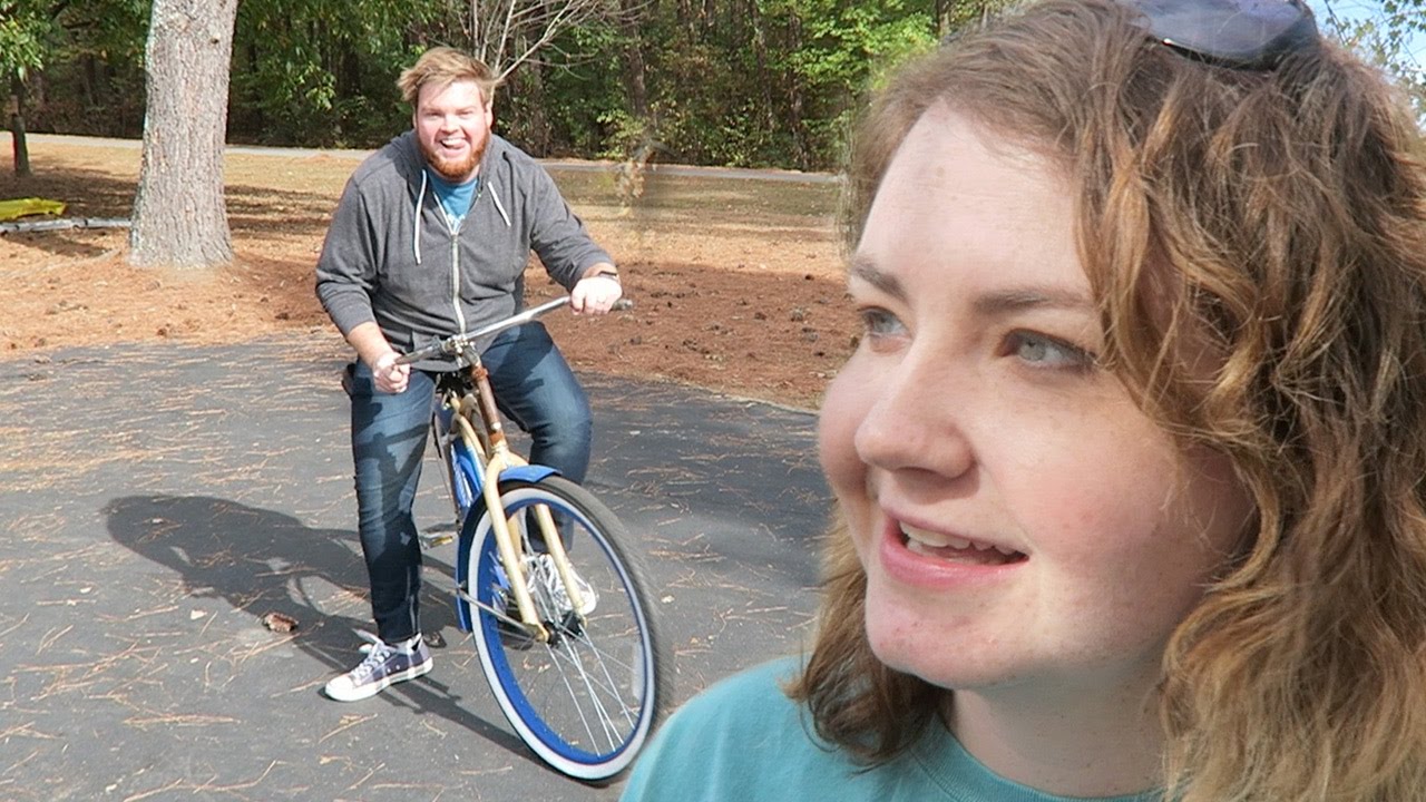 Riding Smarter Every Day's Backwards Bicycle - YouTube